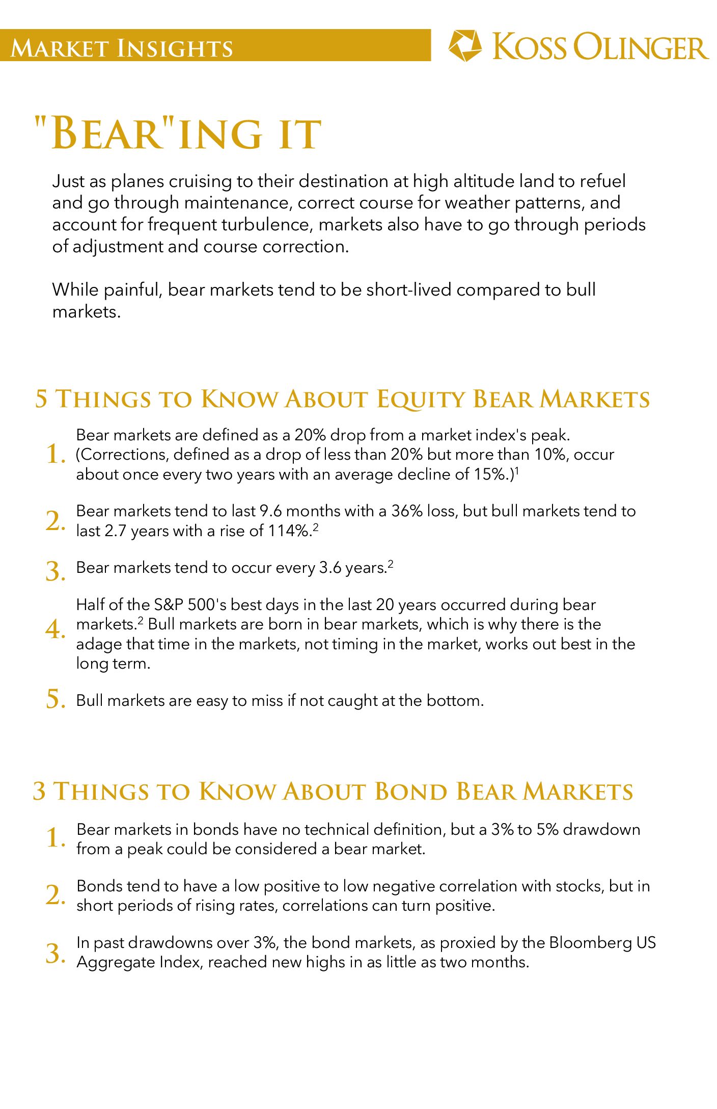 Bear Market - Koss Olinger